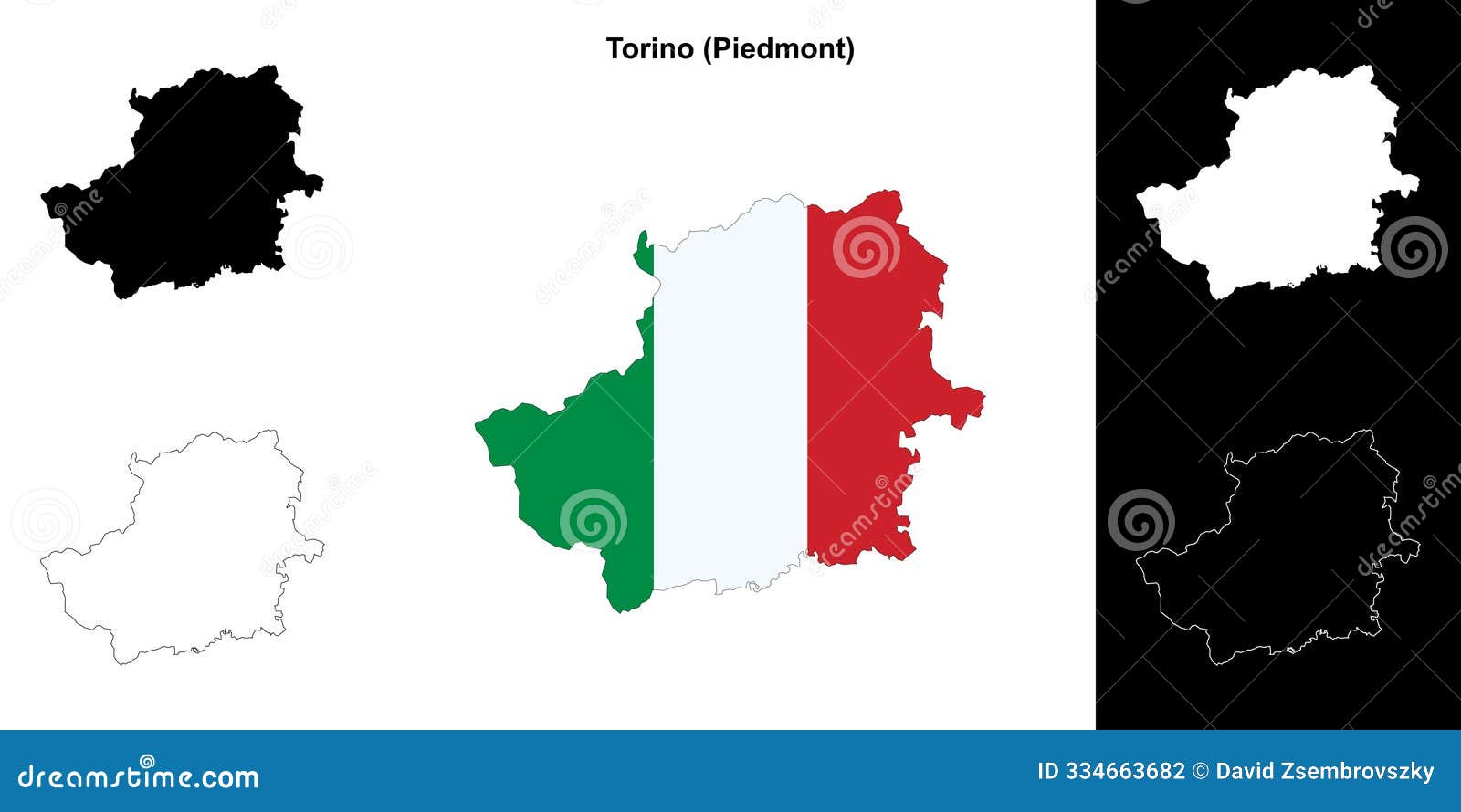 Torino outline map stock vector. Illustration of geography - 334663682