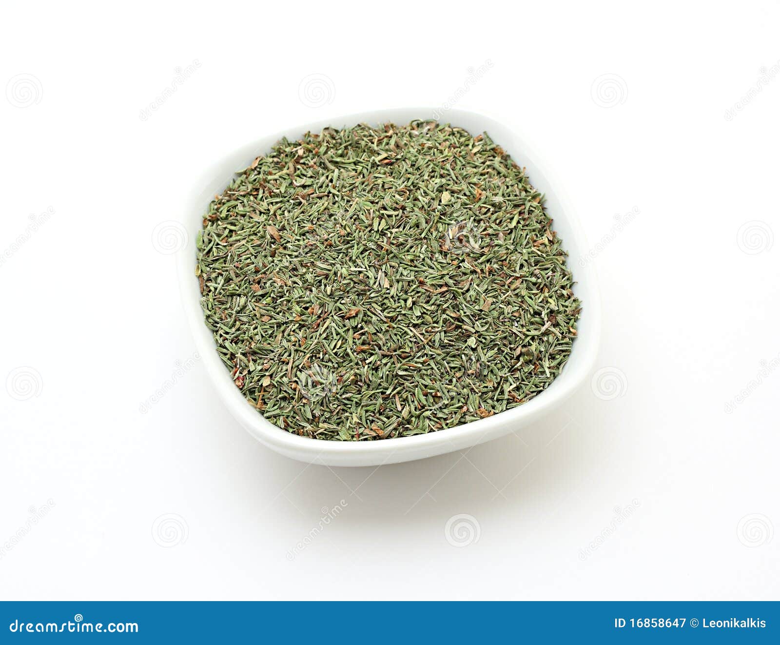 Torkad timjan fotografering för bildbyråer. Bild av kök - 16858647