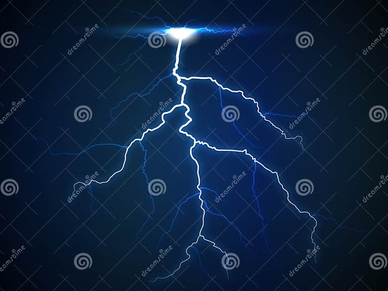 Tormenta azul stock de ilustración. Ilustración de eléctrico - 41640849