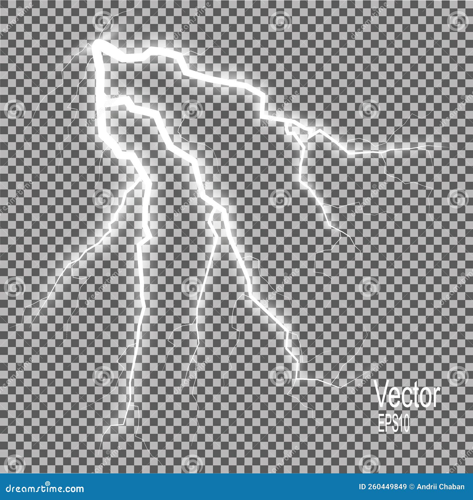 Tormenta Con Rayo Aislado En Fondo Transparente. Ilustración del Vector ...