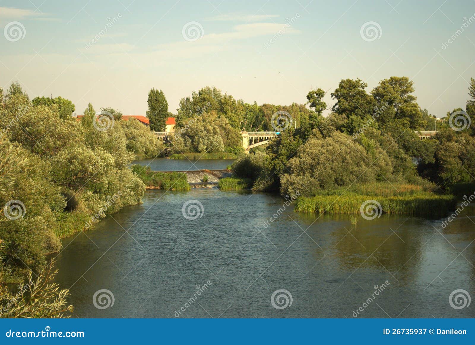 Tormes River in salamanca stock image. Image of flowing - 26735937
