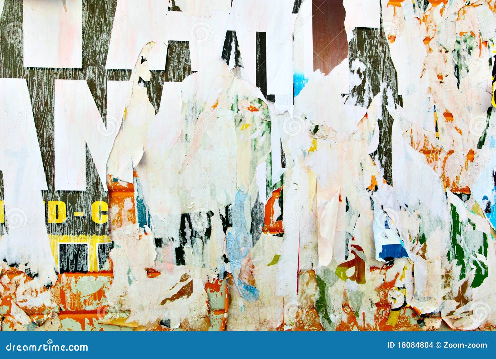 Torn Advertisement Posters Paper Texture Stock Photography ...