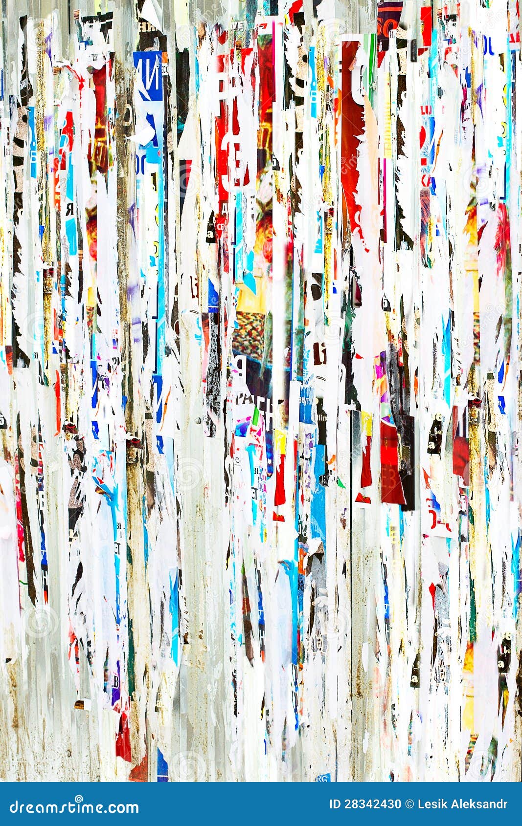 Torn Advertisement Posters Paper Texture Stock Photography ...