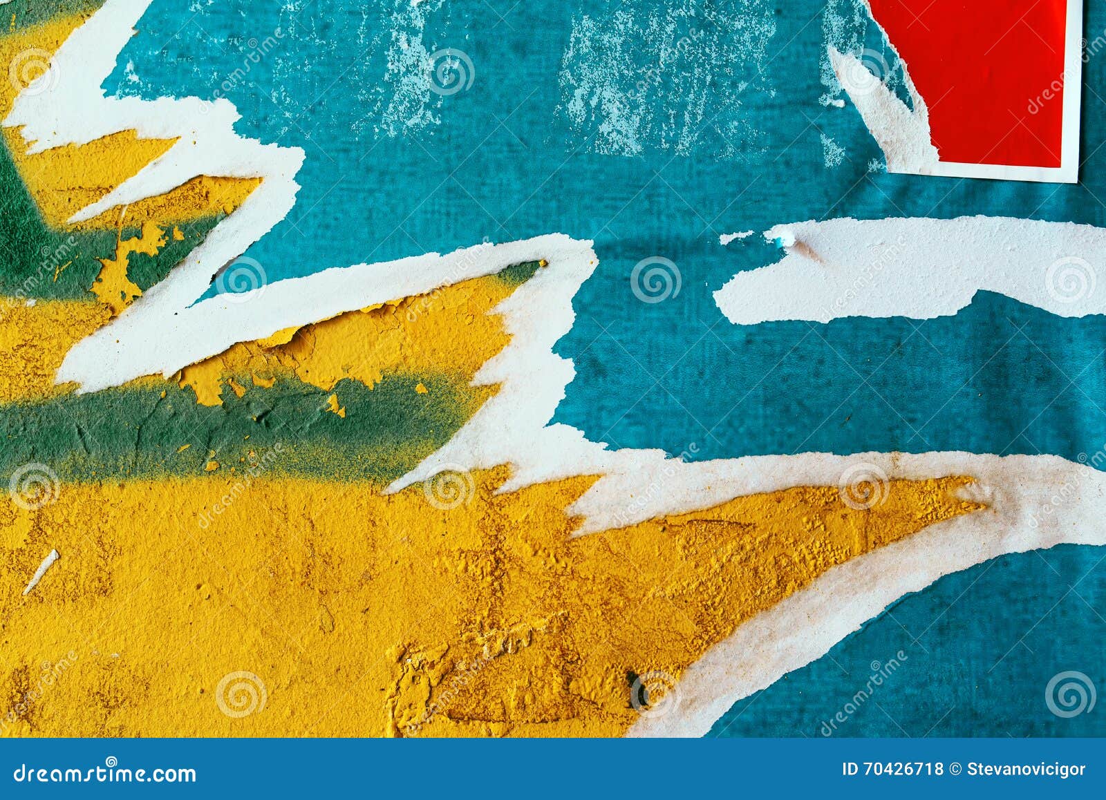 Torn Advertisement Posters Paper Texture Stock Photography ...