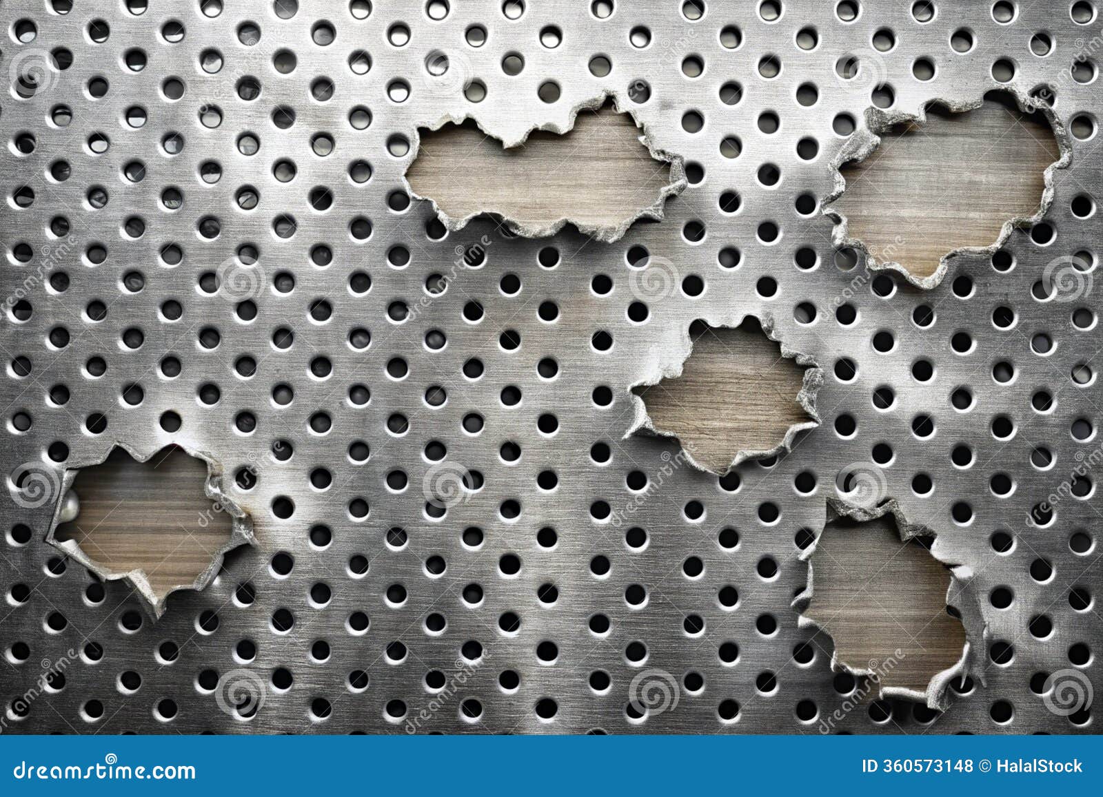 Torn Aluminum Metal Texture. Torn Metal Texture with Holes Stock ...