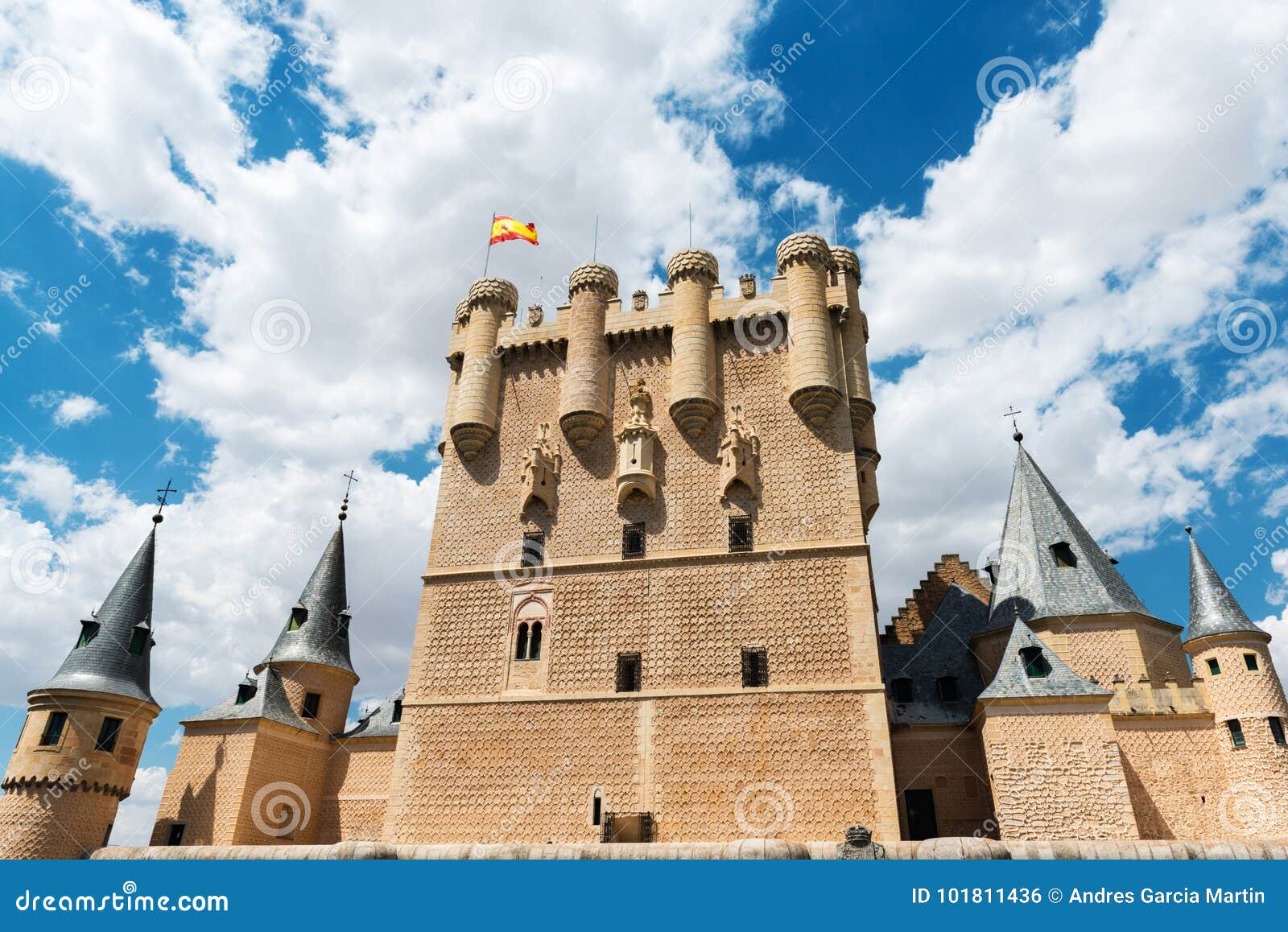 Torn Av Alcazaren De Segovia I Spanien Arkivfoto - Bild av roman ...