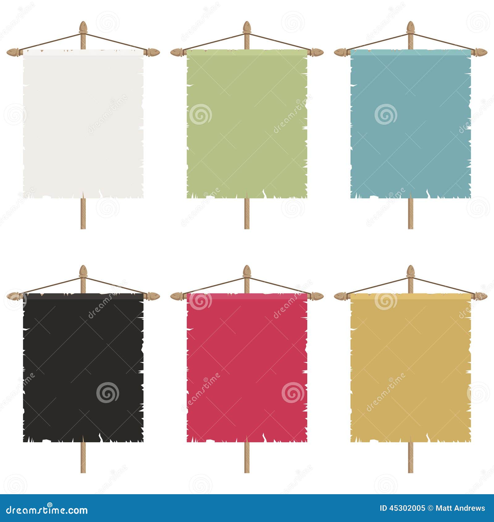 Torn banners stock vector. Illustration of sign, finial - 45302005