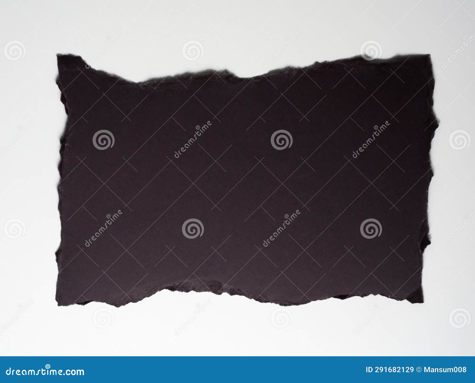 Torn Black Paper Isolated Over White Background Stock Image - Image of ...