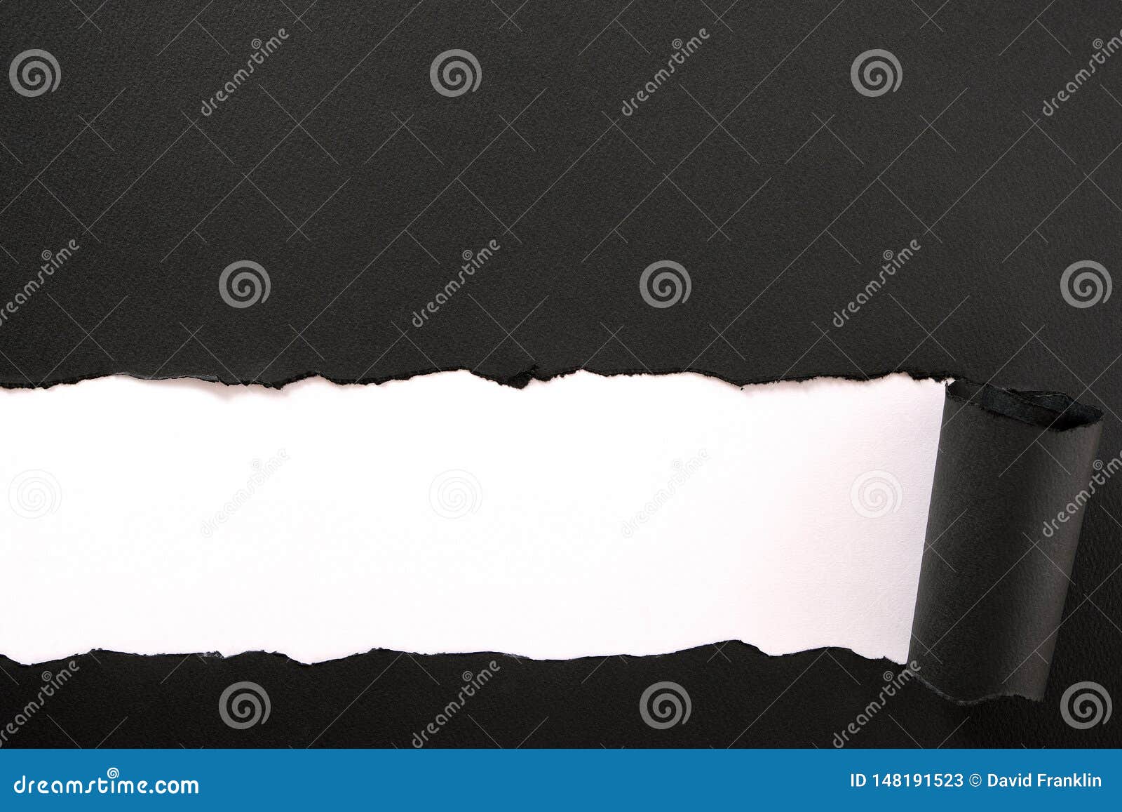 Torn Black Paper Strip White Background Straight Lower Edge Stock Image ... Torn Black Paper Strip White Background Straight Lower Edge Stock Image ...