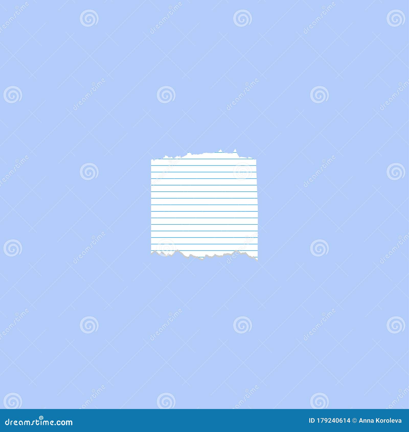 Torn Blank Paper Note, Grainy Paper Strips Stuck Stock Vector ...