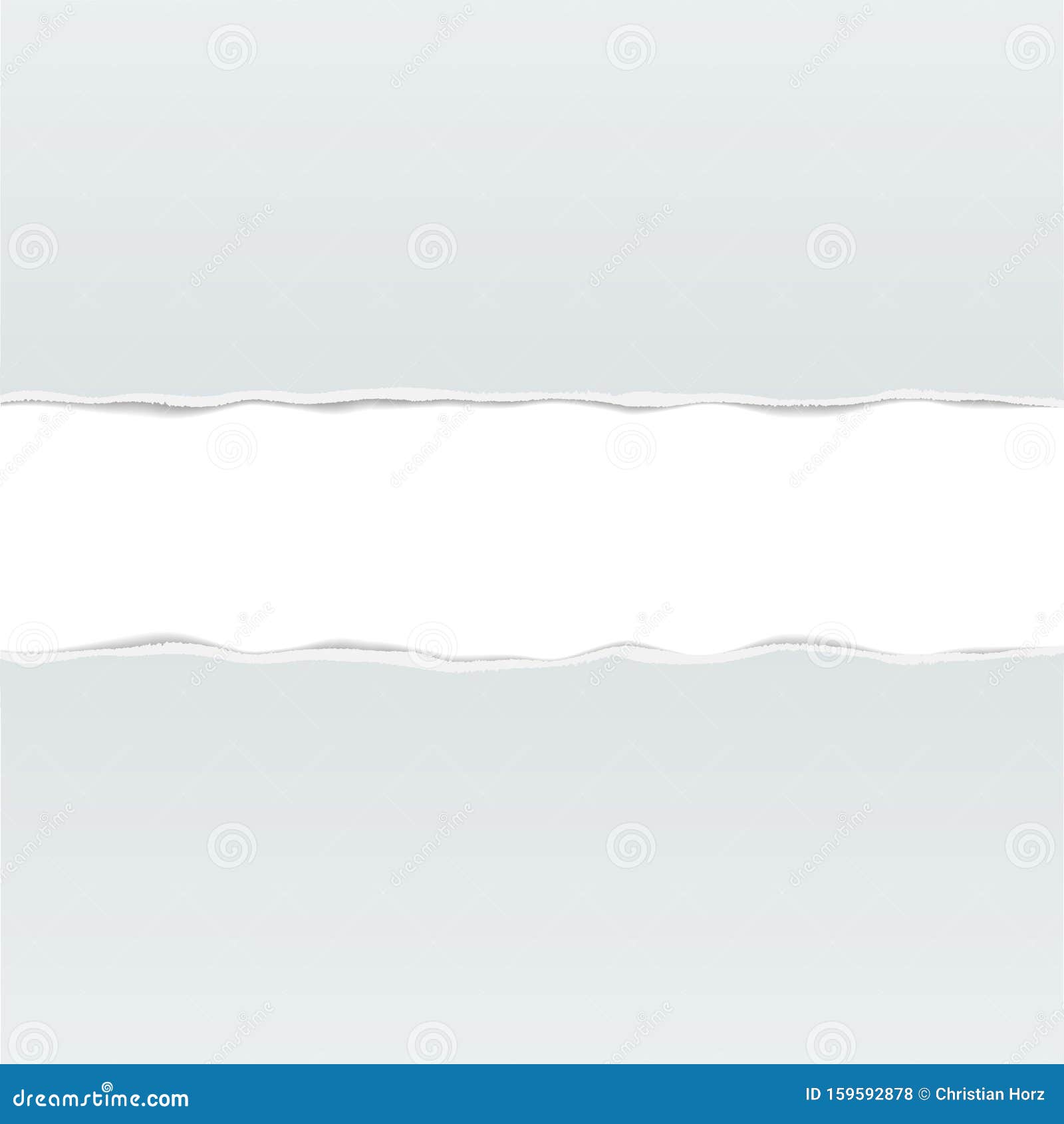 Torn Blank Piece or Page of Paper Stock Vector - Illustration of page ...