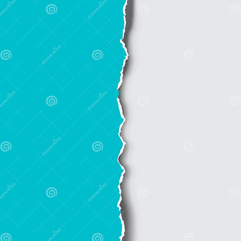 Torn Blue Paper Vector stock vector. Illustration of grey - 130989958