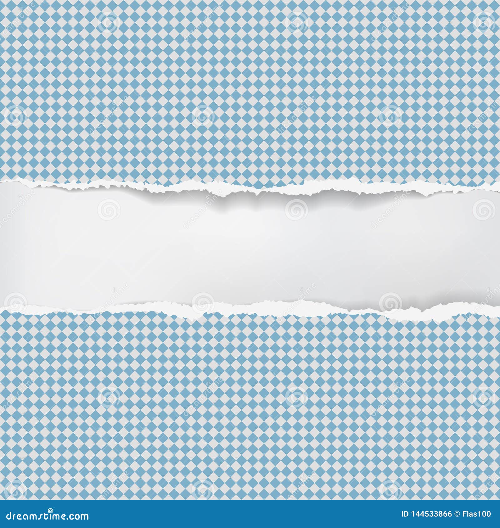 Torn Blue Paper Edge. Rip Page. Ripped Border Of Texture. Destruction ...