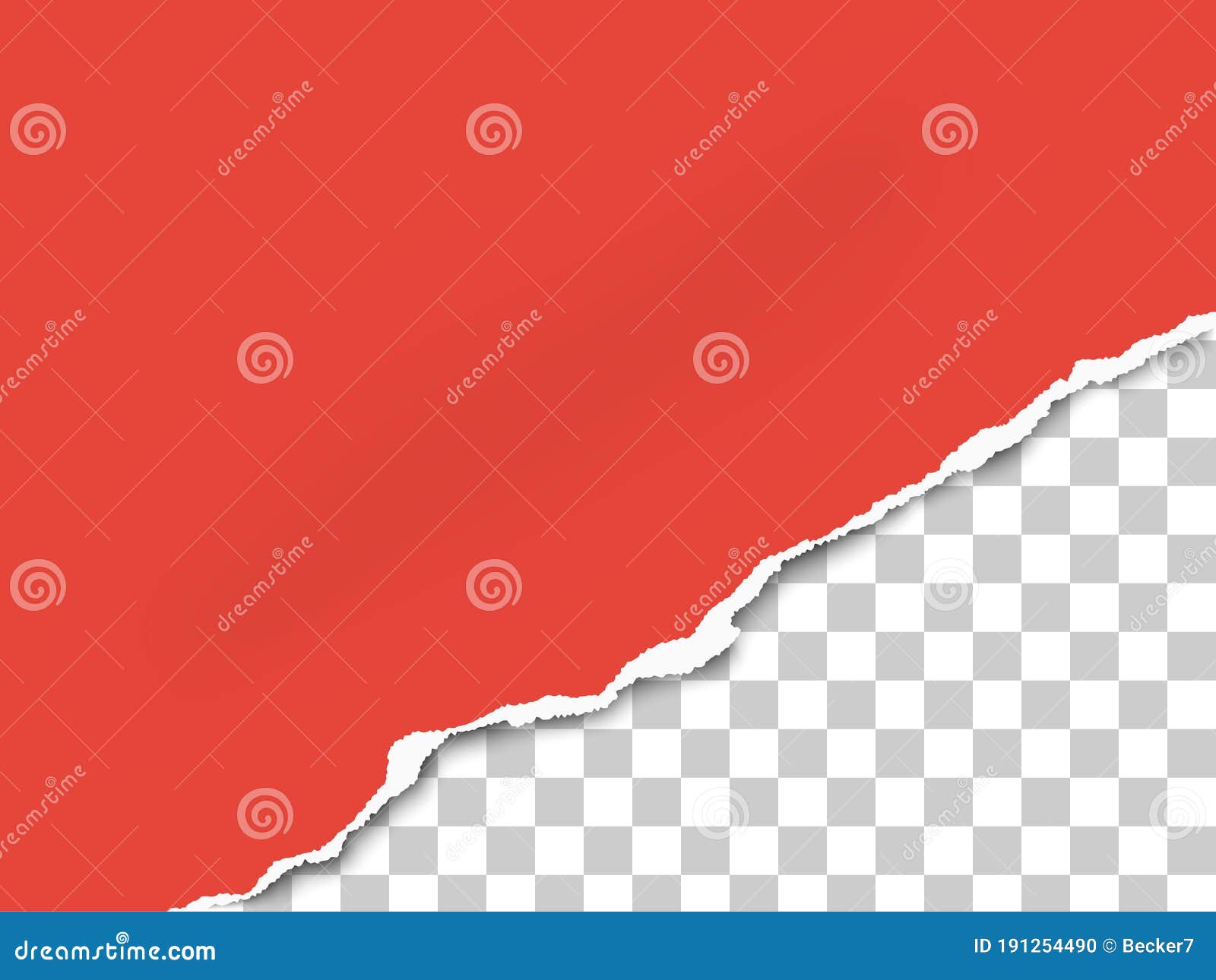 Torn From Top To Bottom Vertical Sheet Of White A4 Paper Placed On ...