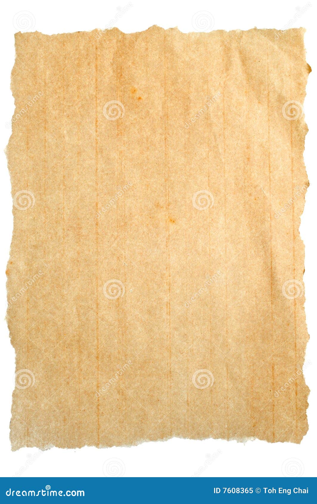 Torn brown paper stock image. Image of aged, paper, isolated - 7608365
