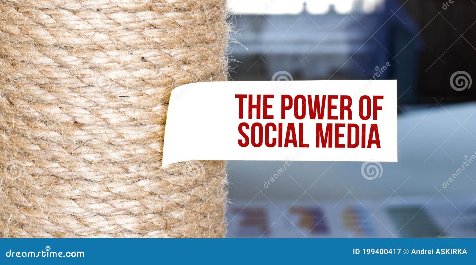 Torn Brown Paper on White Surface with Text the POWER of SOCIAL MEDIA ...