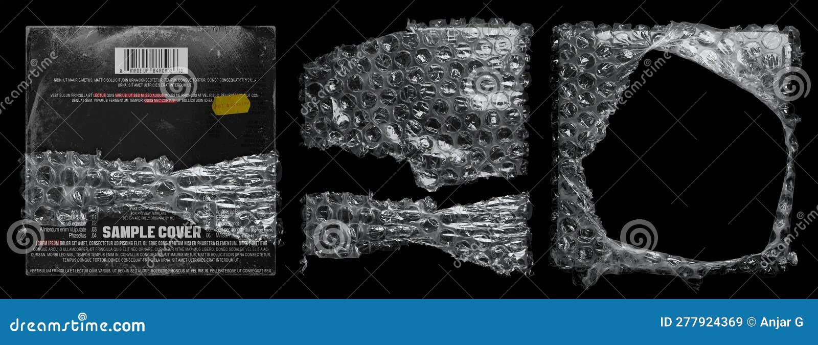 Torn Bubble Wrap Plastic Packaging Texture Overlay Stock Image - Image ...