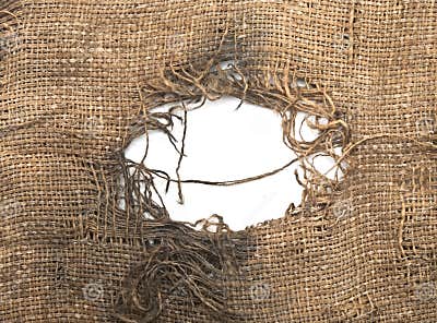 Torn burlap decayed stock photo. Image of canvas, detail - 35370544