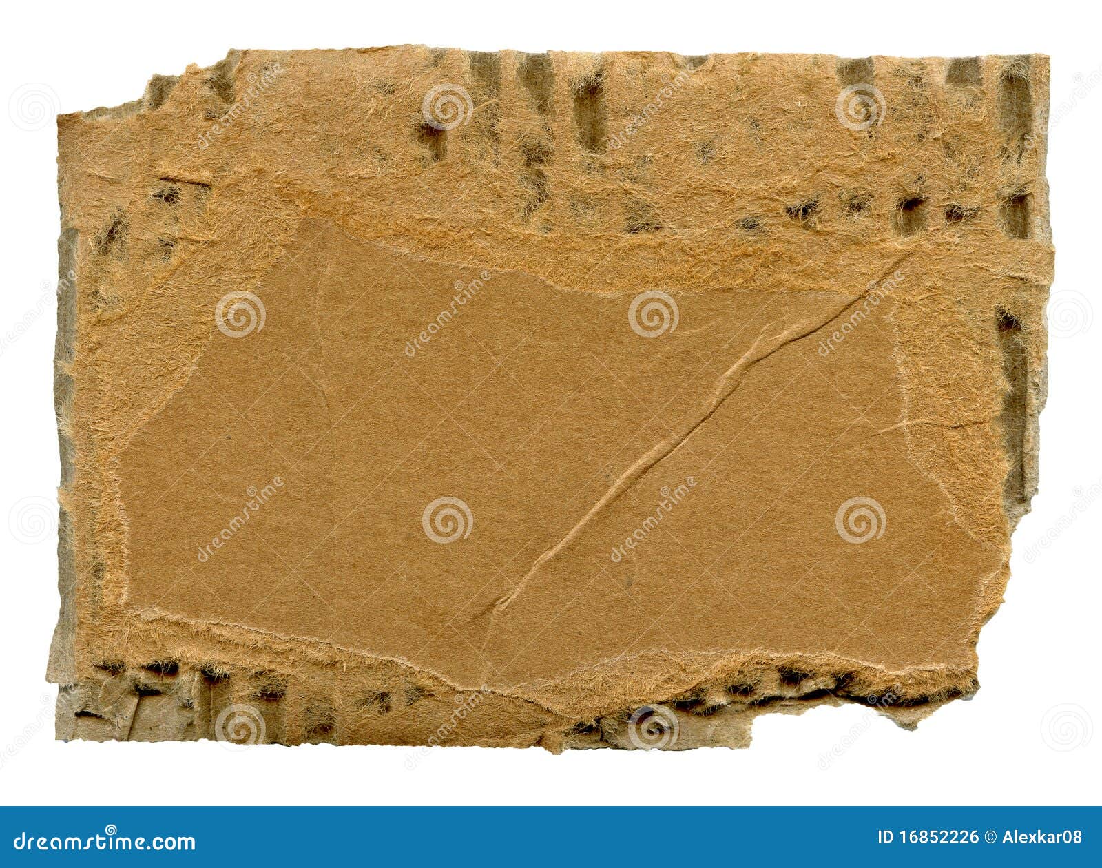 Torn cardboard stock photo. Image of crushed, carton - 16852226