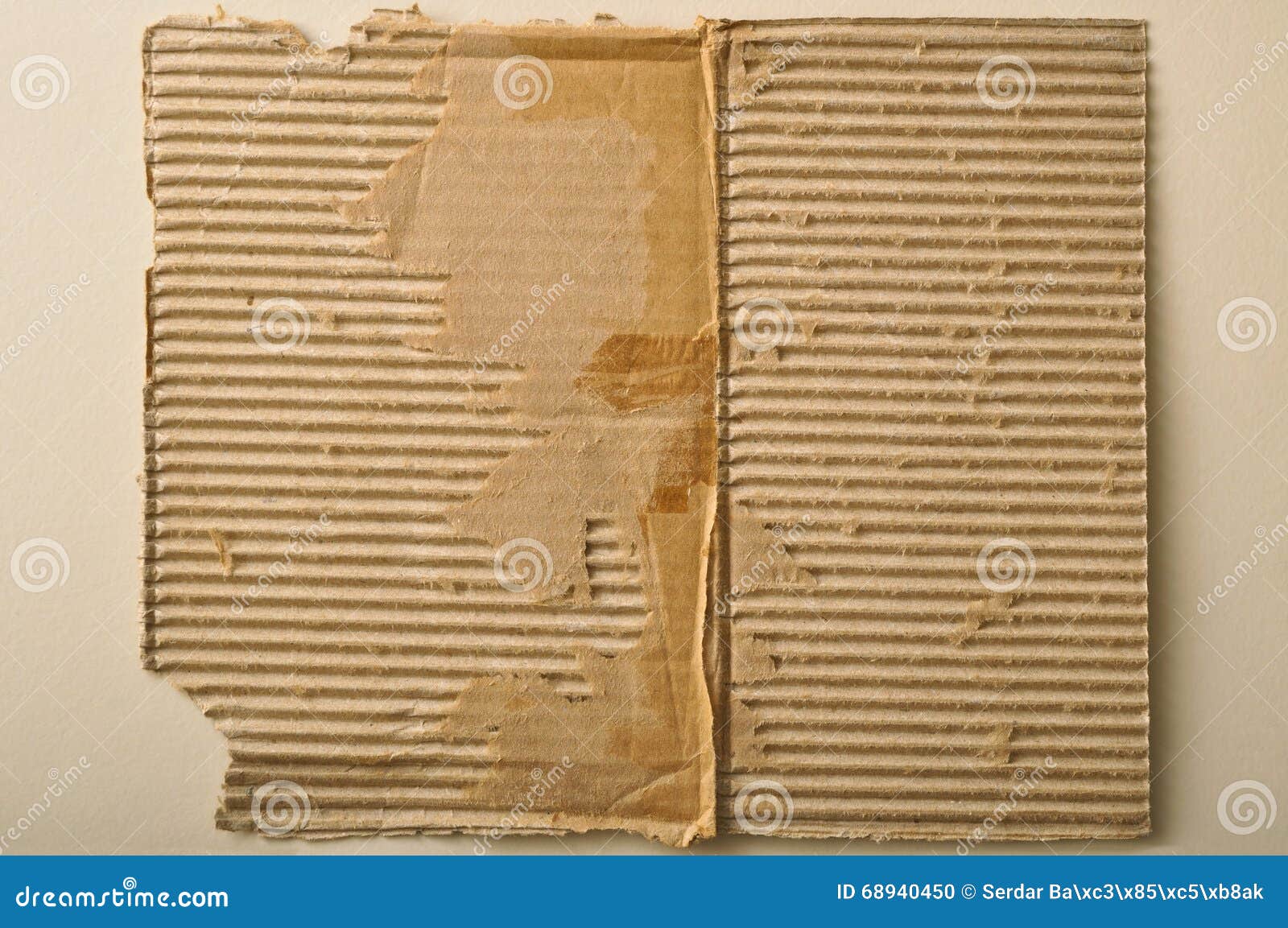 Torn cardboard stock photo. Image of poster, paper, cellulose - 68940450