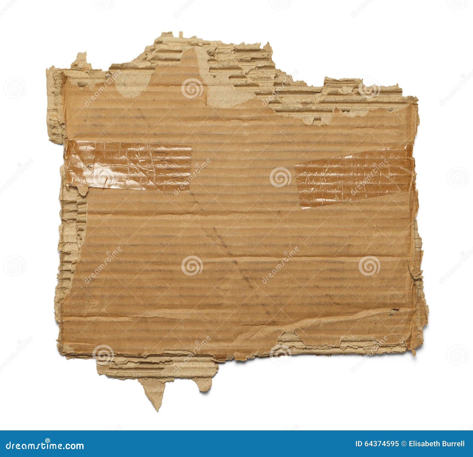 Torn Cardboard stock image. Image of dirty, carton, crumpled - 64374595