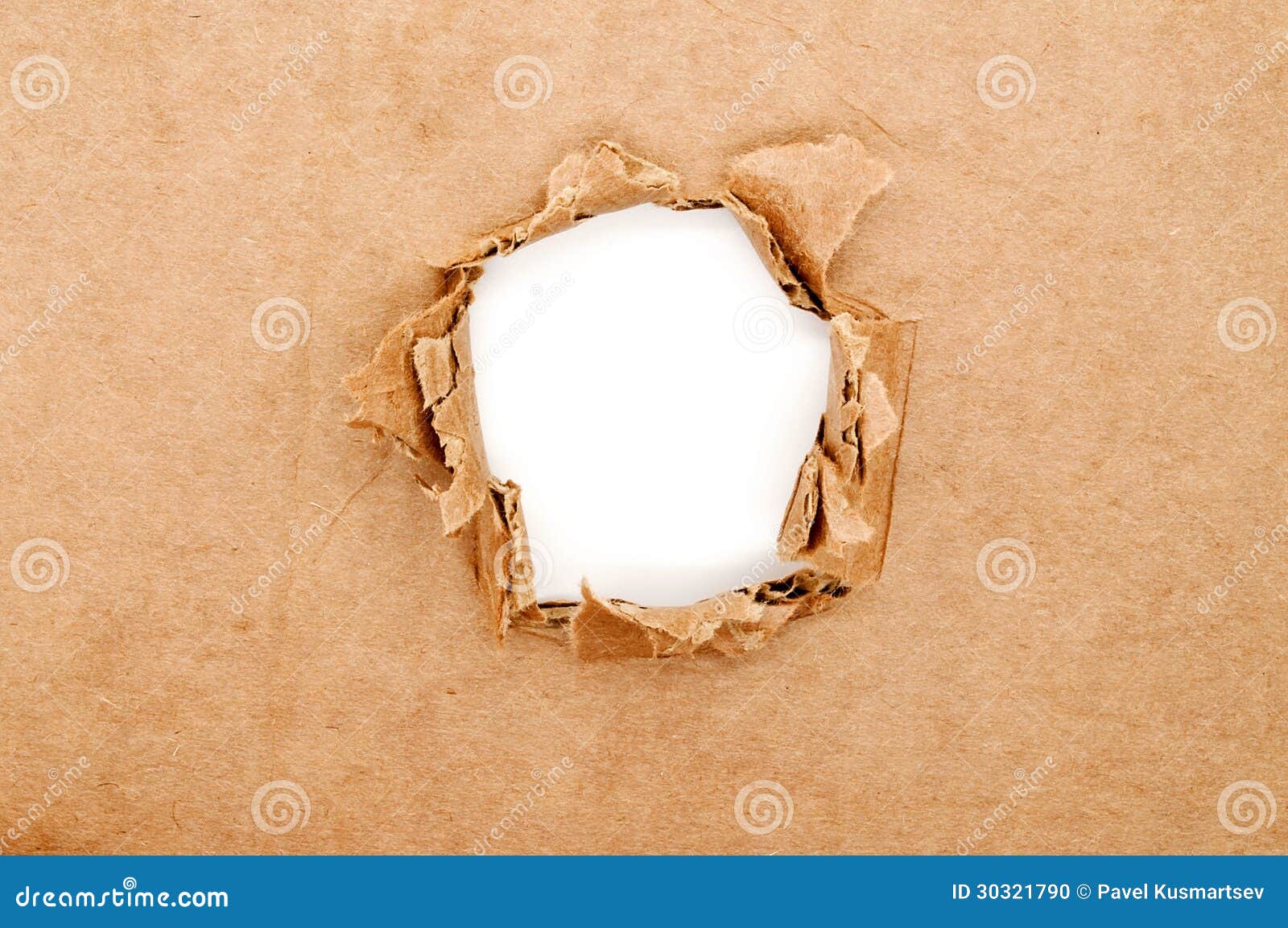 Torn cardboard stock photo. Image of damage, cracked - 30321790