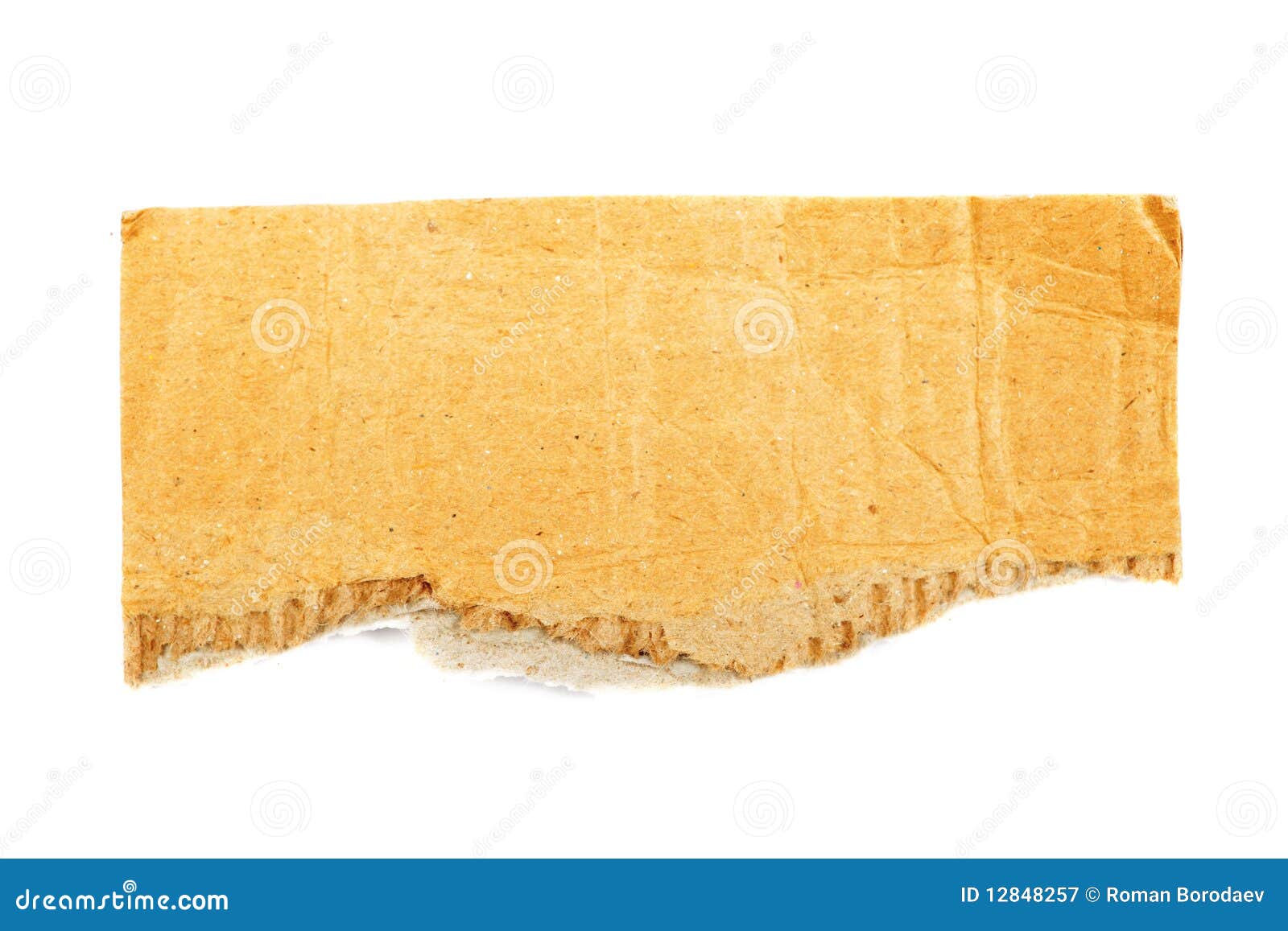 Torn cardboard isolated. stock image. Image of material - 12848257