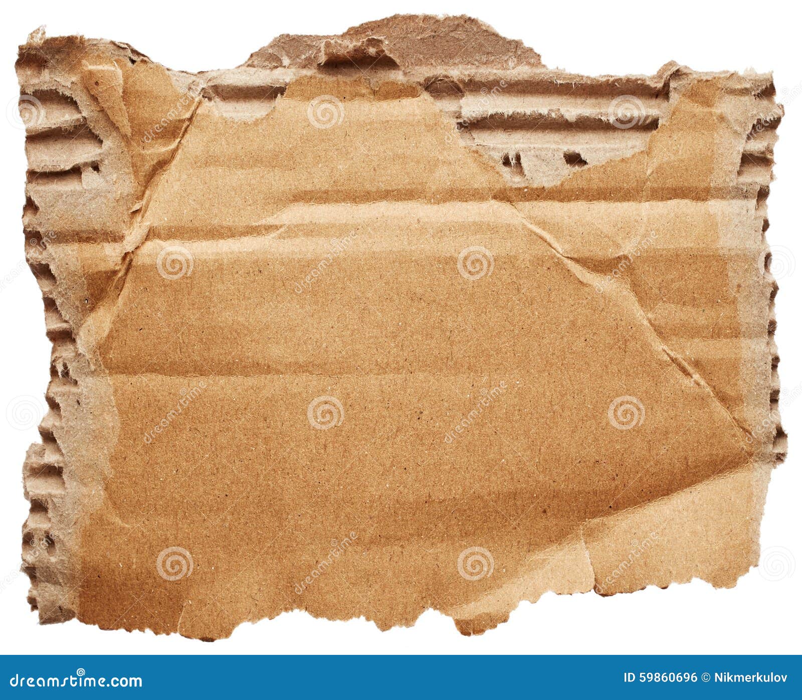 Torn cardboard stock photo. Image of corrugated, break - 59860696