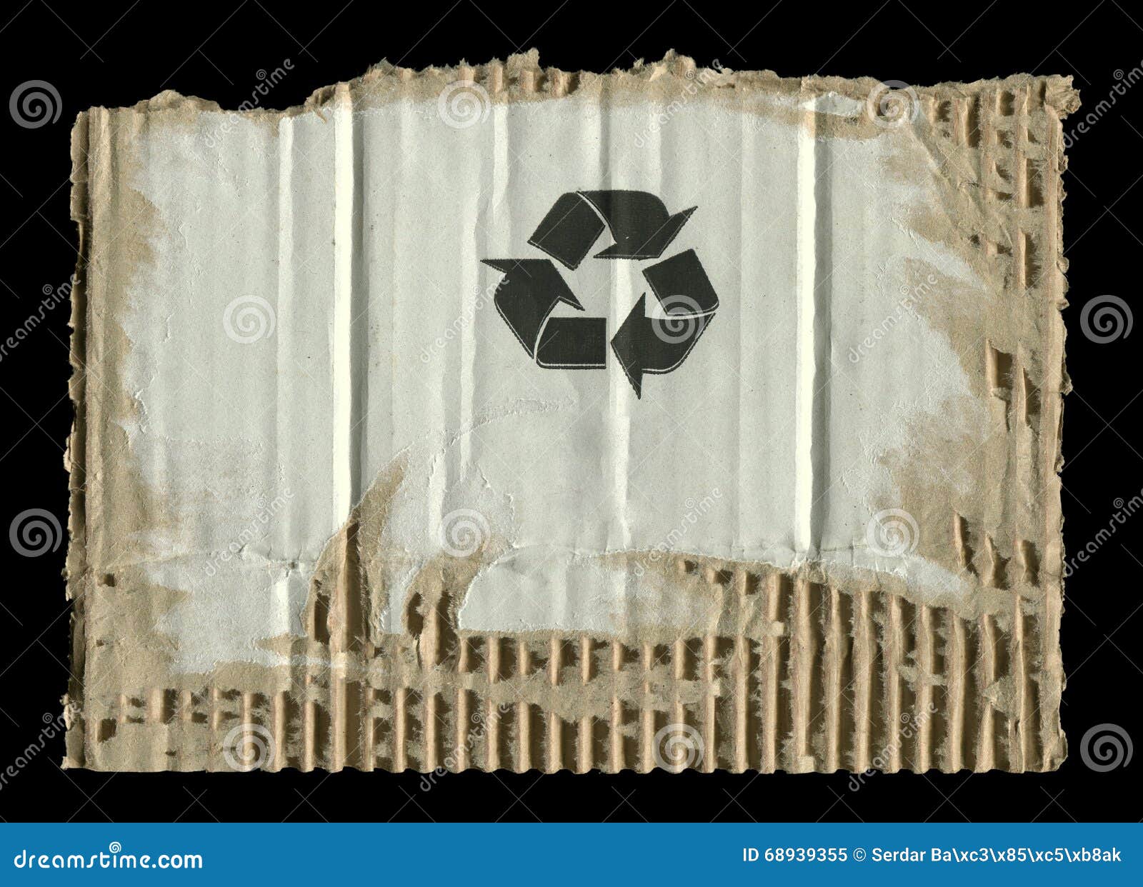 Torn cardboard and symbols stock image. Image of damaged - 68939355