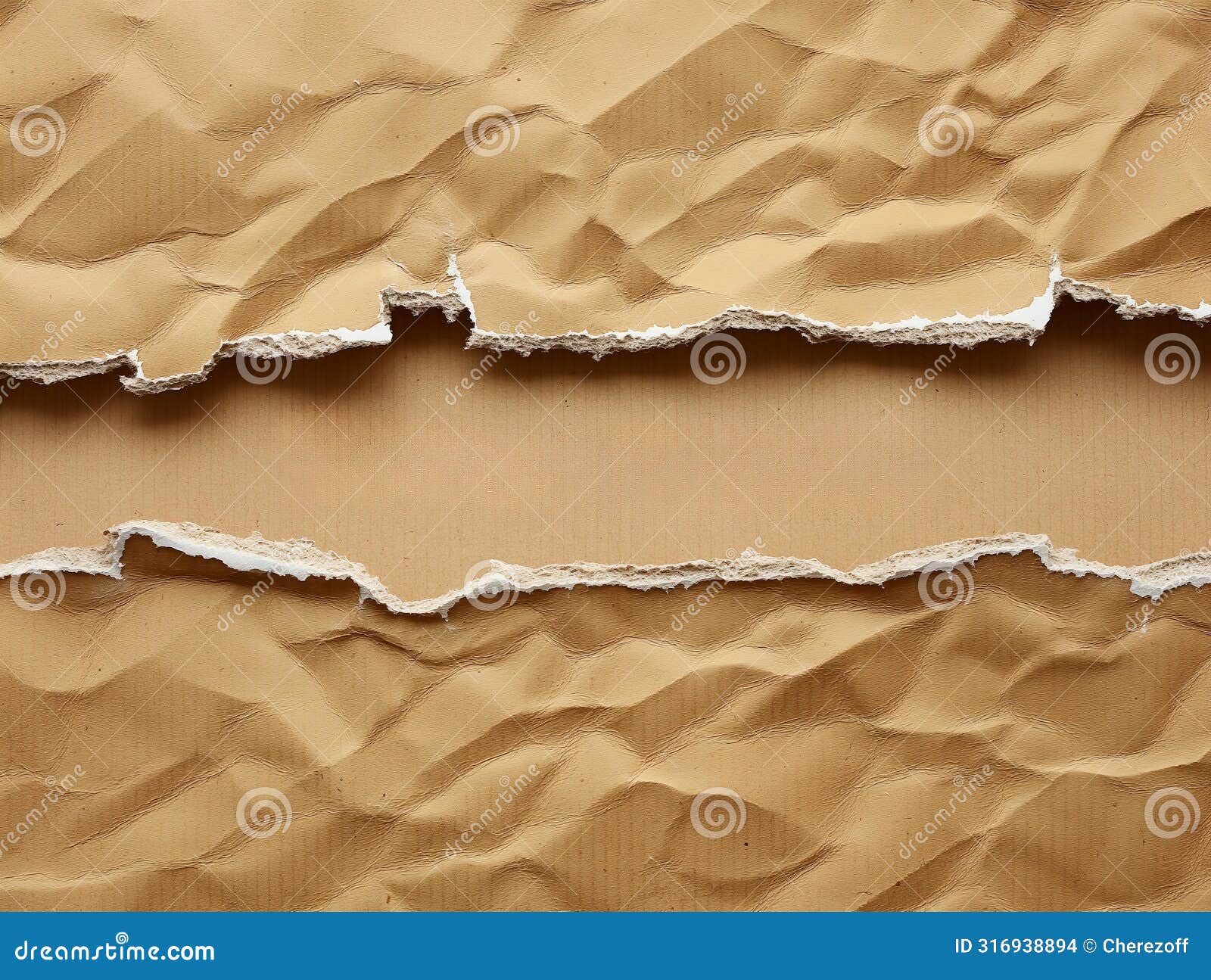 Torn Cardboard Texture Layers Stock Photo - Image of rippled, rugged ...