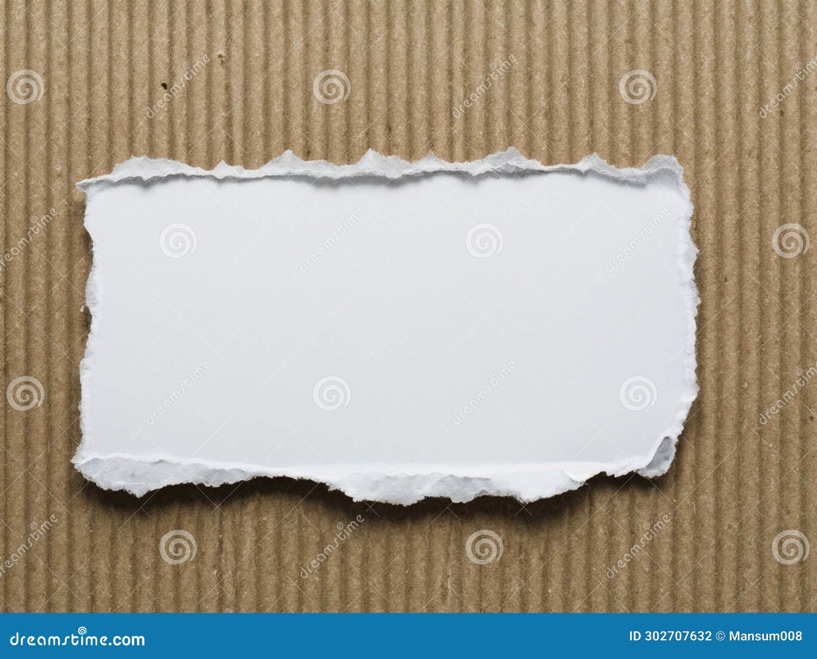 Torn Cardboard Texture with White Ripped Edges Stock Photo - Image of ...