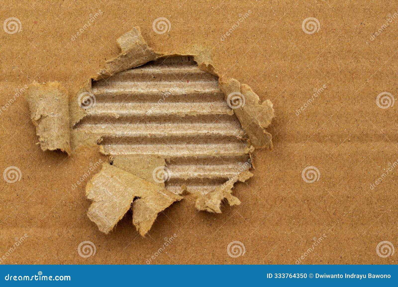 Torn Cardboard Top Layer Background Stock Photo - Image of damaged ...
