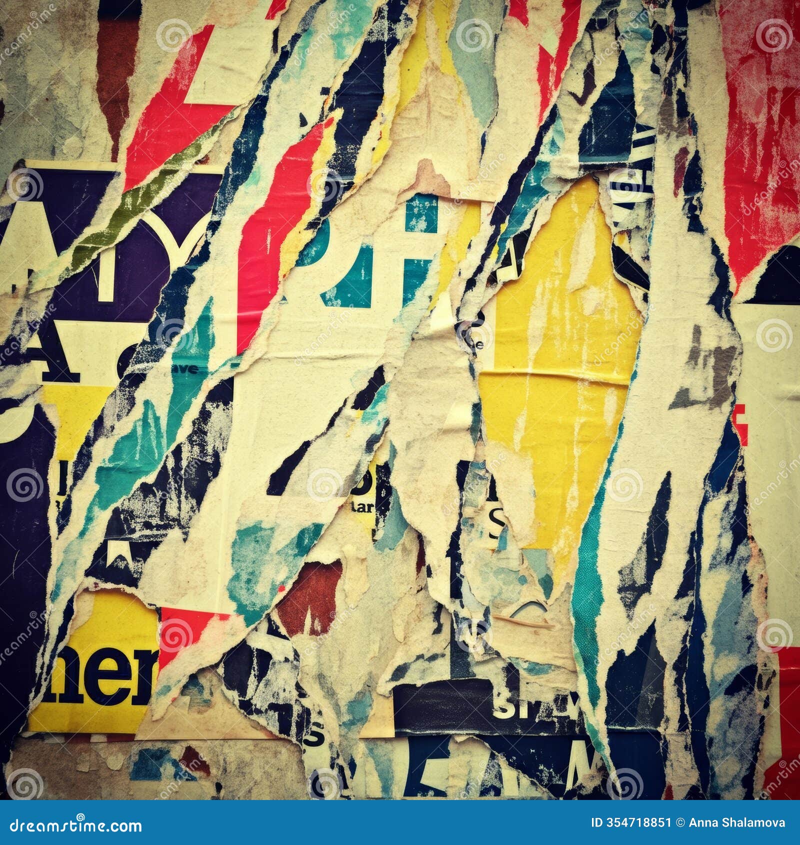 Set Of Textures Of Old Torn Paper Wallpaper. Tattered Scraps Of Paper ...