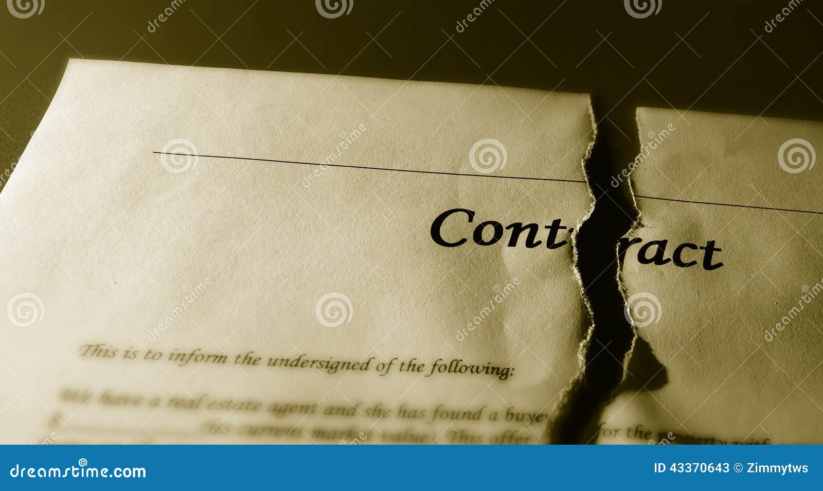 Torn contract stock image. Image of negotiation, attorney - 43370643
