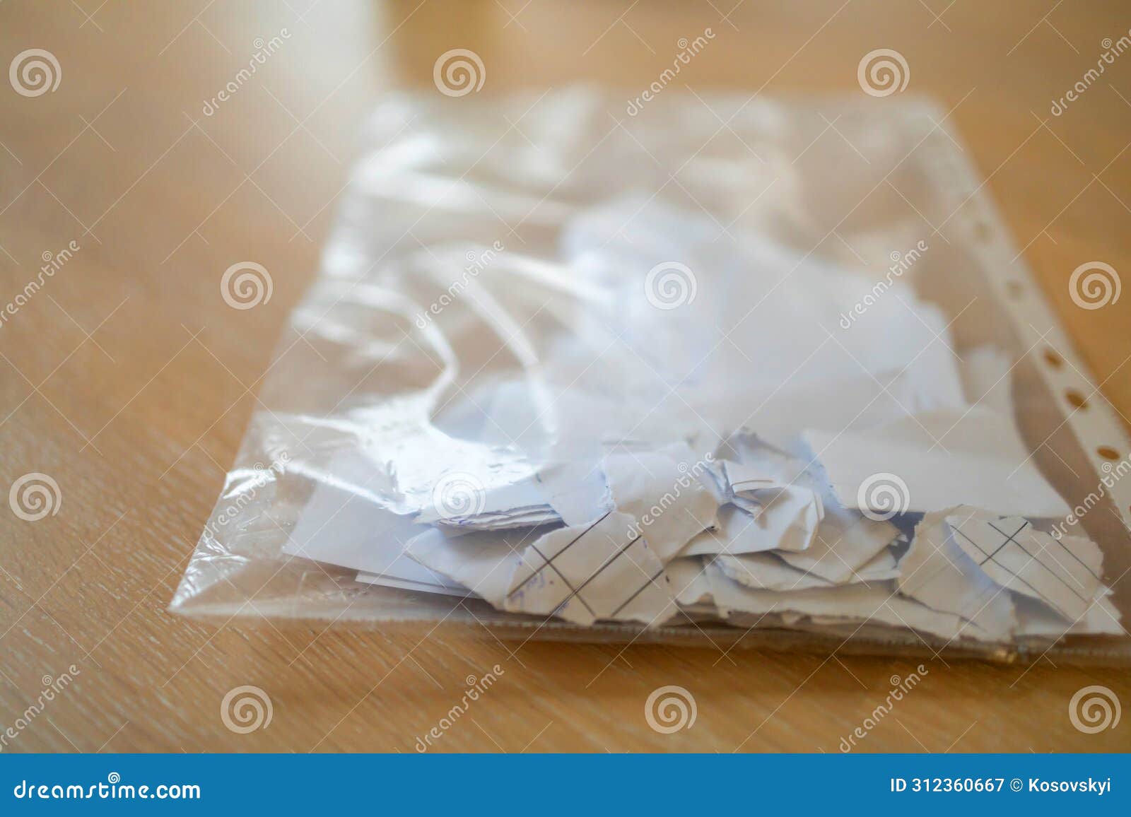 Torn Contract in Plastic Pocket Stock Image - Image of torn ...