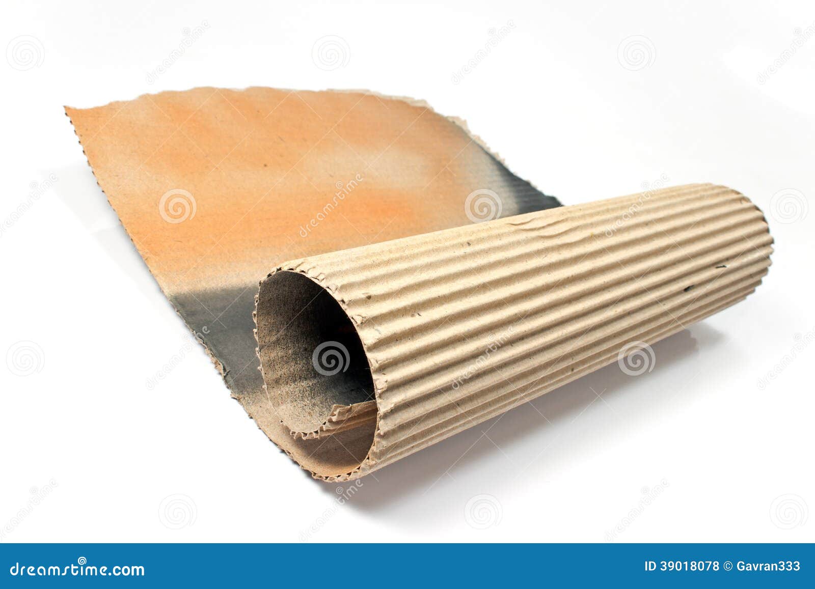 Torn corrugated cardboard stock photo. Image of pattern - 39018078