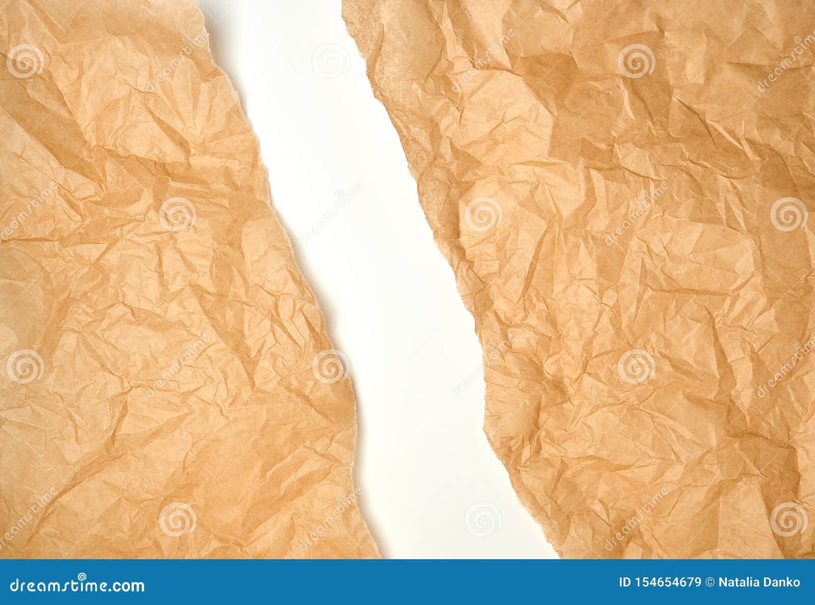 Torn Crumpled Packaging Thin Cardboard Paper Texture Royalty-Free Stock ...