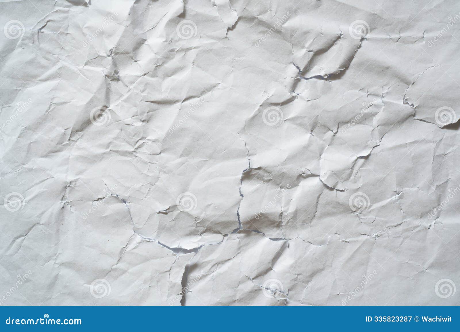 Torn Crumpled White Paper Texture Background Stock Image - Image of ...