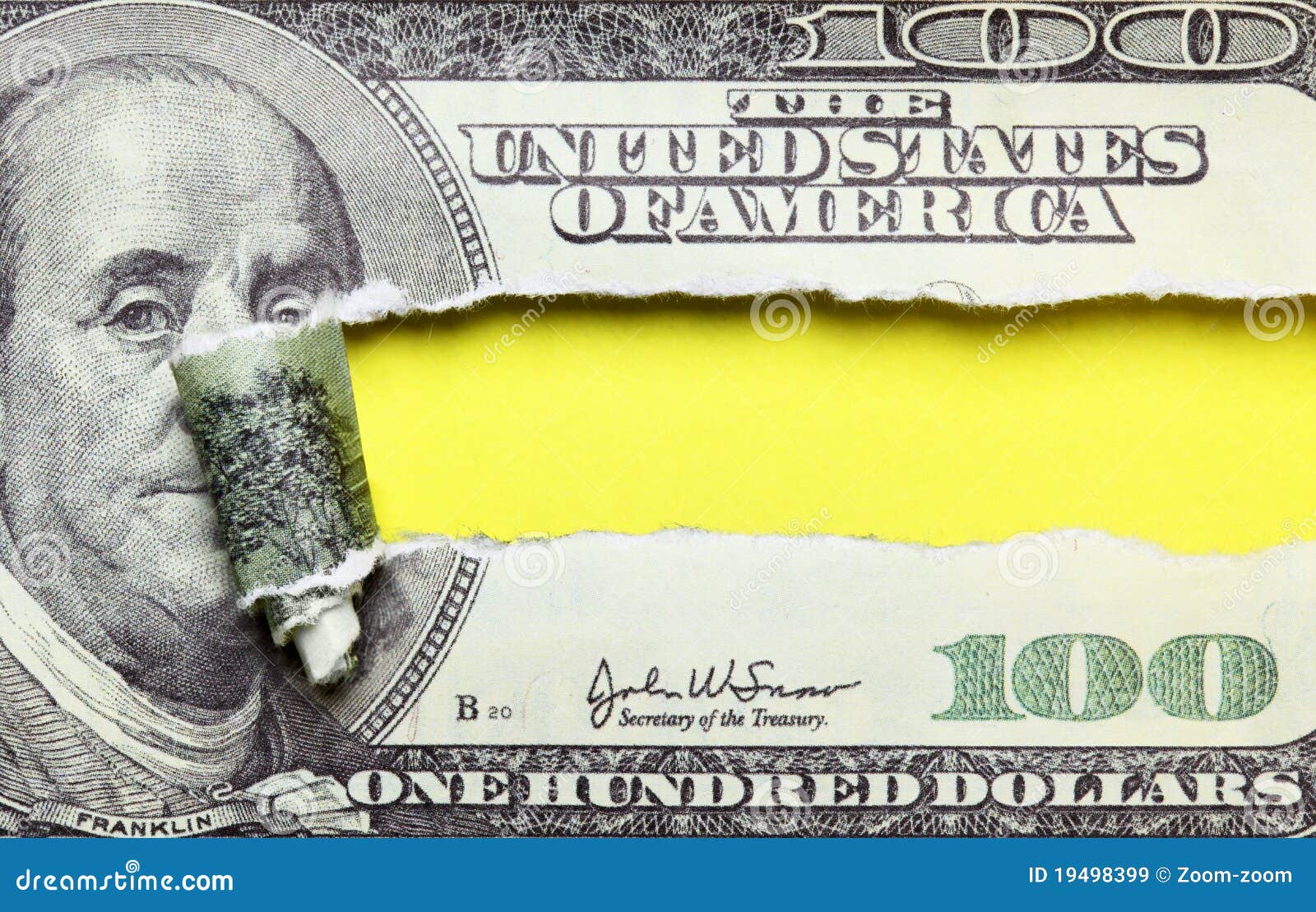 Torn dollars stock image. Image of bankruptcy, banking - 19498399