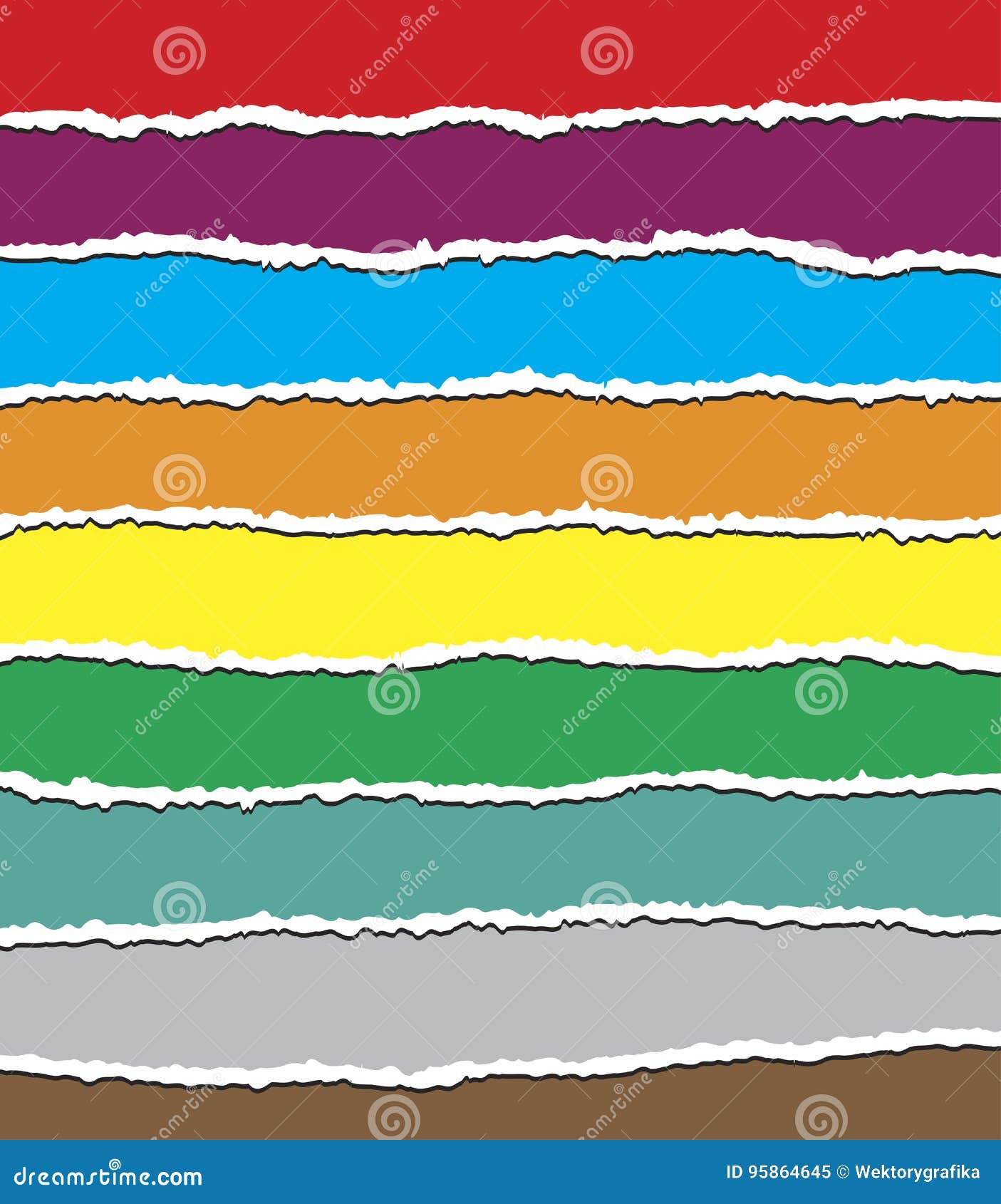 Torn Edge, Ripped Paper Vector Symbol Icon Design. Stock Vector ...