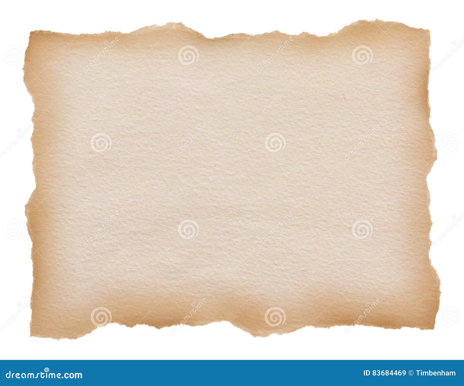 Torn edge vintage paper stock image. Image of aged, antique - 83684469