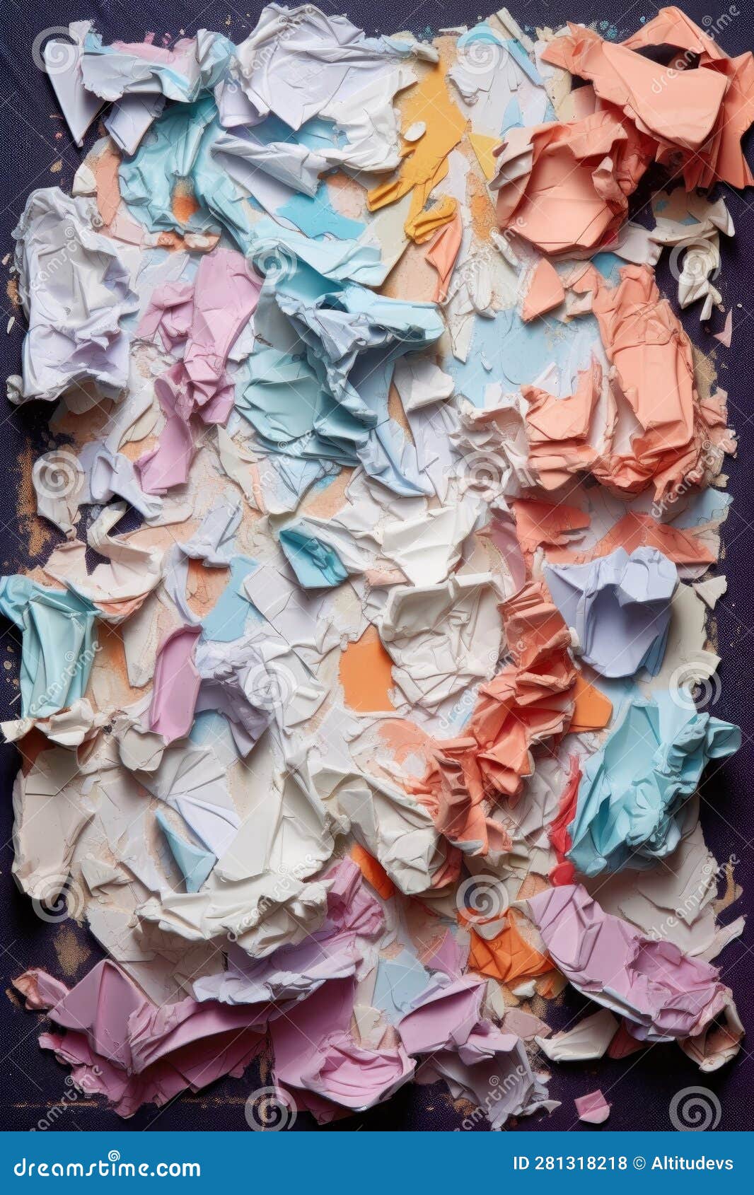 Torn Edges of Multiple Paper Sheets, Overlapping Stock Illustration ...