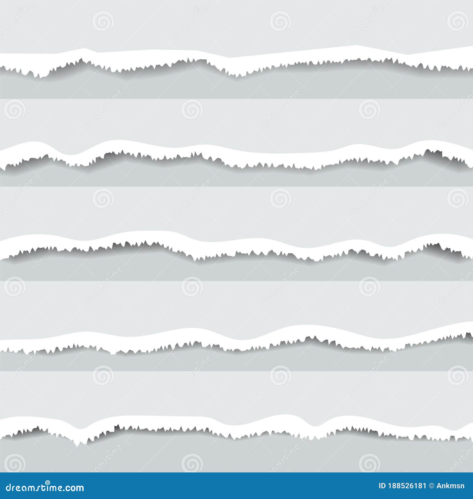 Torn Edges Paper Pattern. Vector Illustration Stock Vector ...