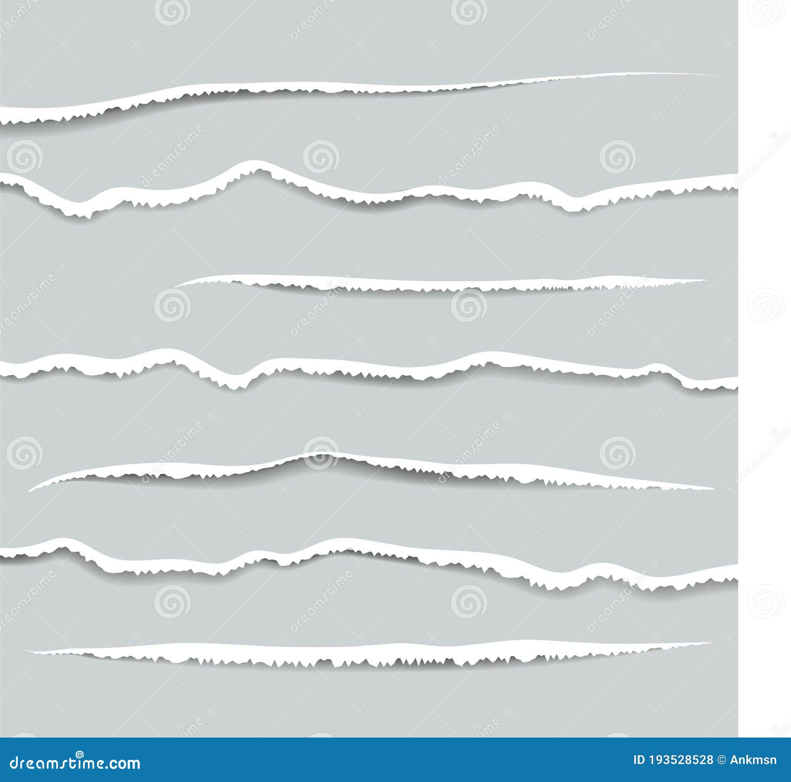 Torn Edges Paper Pattern. Vector Illustration Stock Vector ...