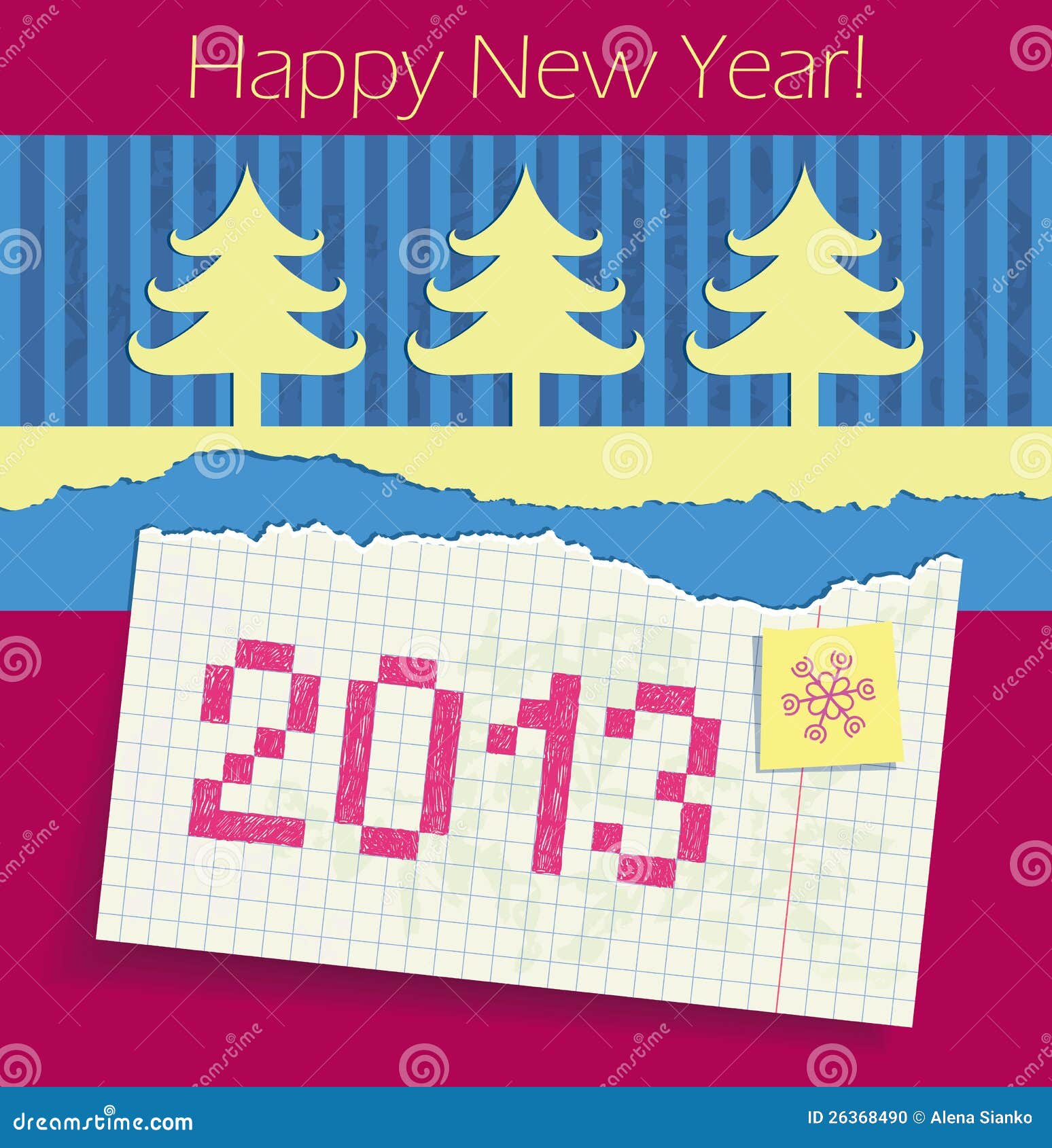 Torn Exercise Book Vector Illustration | CartoonDealer.com #46517738