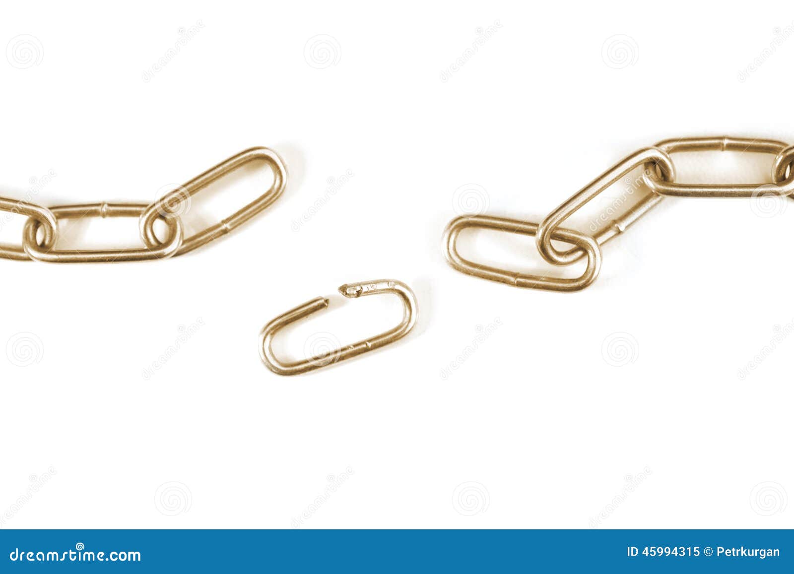 Torn Golden Chain Royalty-Free Stock Image | CartoonDealer.com #45994348
