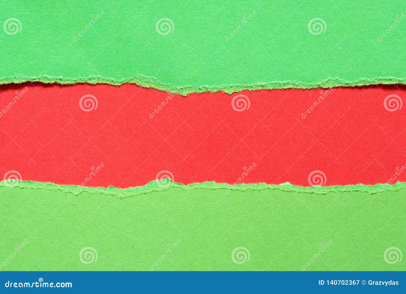 Torn Green Paper with a Red Background Stock Image - Image of paper ...