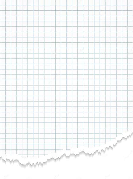 Torn grid paper. stock vector. Illustration of education - 24682192