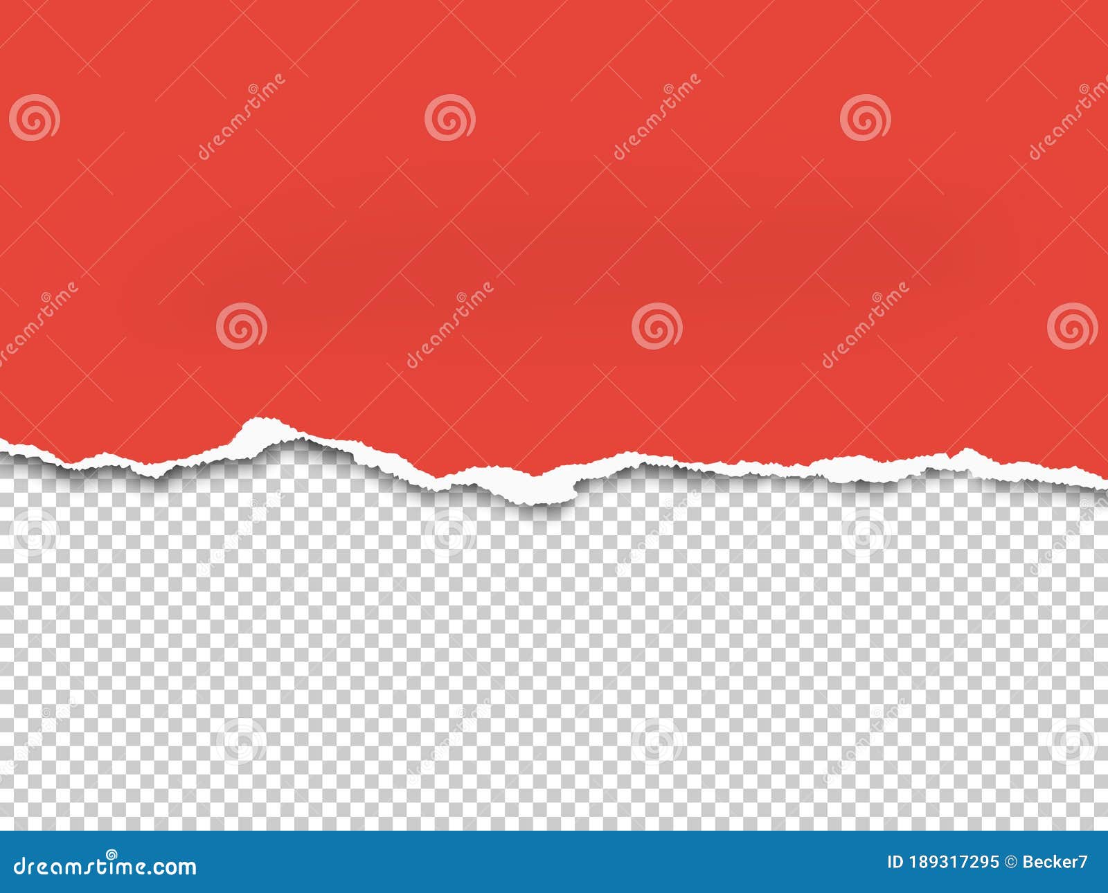 Torn A Half Sheet Of White Paper From The Bottom. Isolated On ...