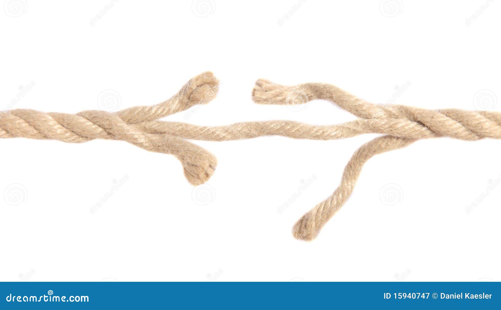 Torn hemp rope stock image. Image of stress, divorce - 15940747